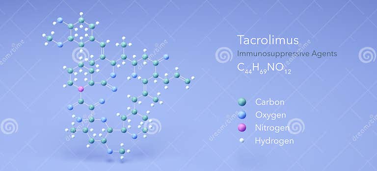 Tacrolimus Molecule, Molecular Structures, Immunosuppressive Agents, 3d ...
