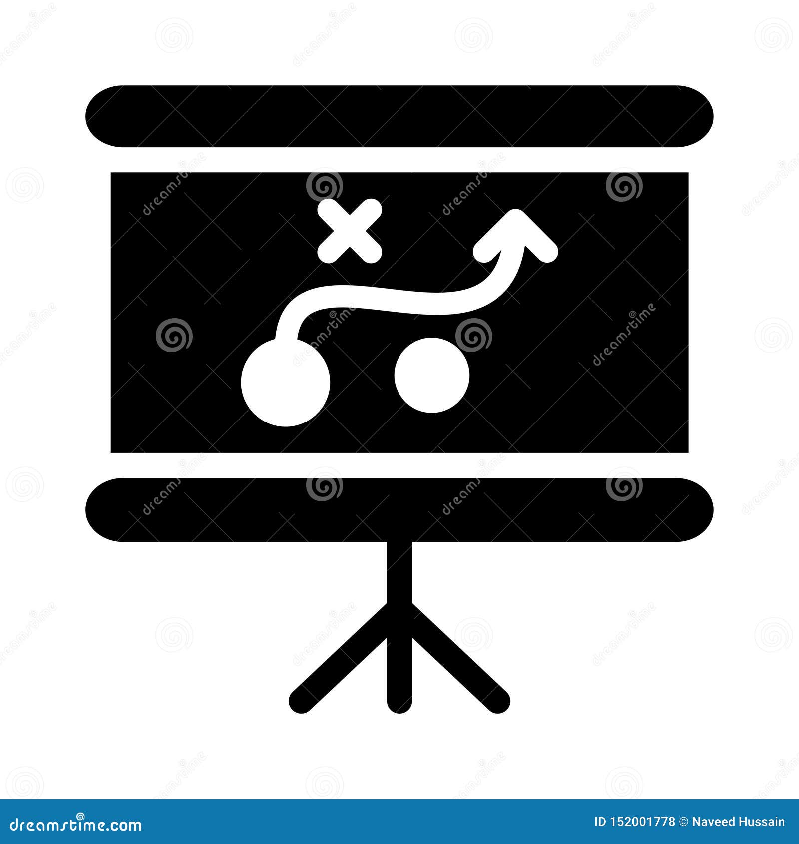 Tactic Glyph Flat Vector Icon Stock Illustration - Illustration of ...
