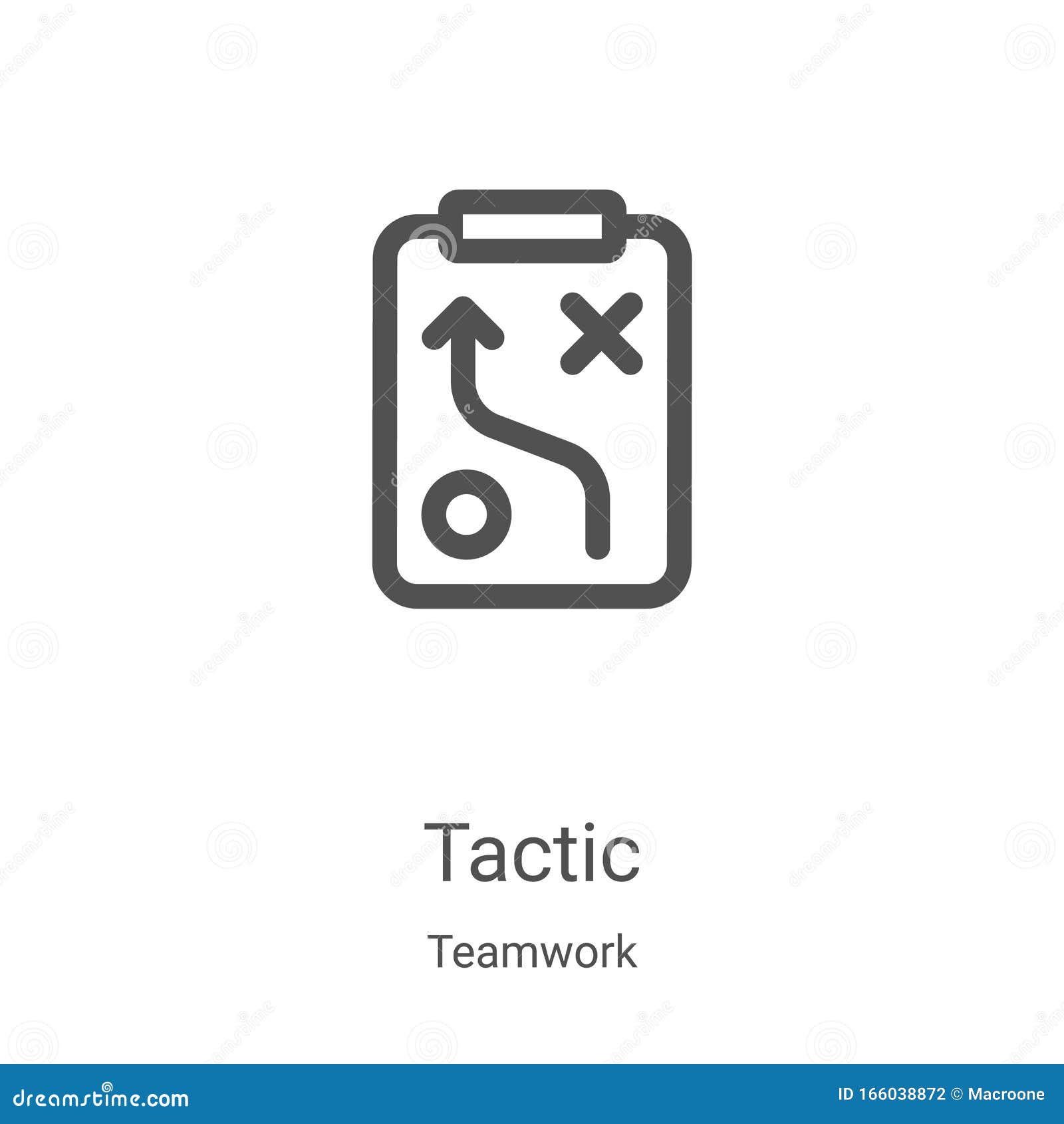 Tactic Icon Vector from Teamwork Collection. Thin Line Tactic Outline ...
