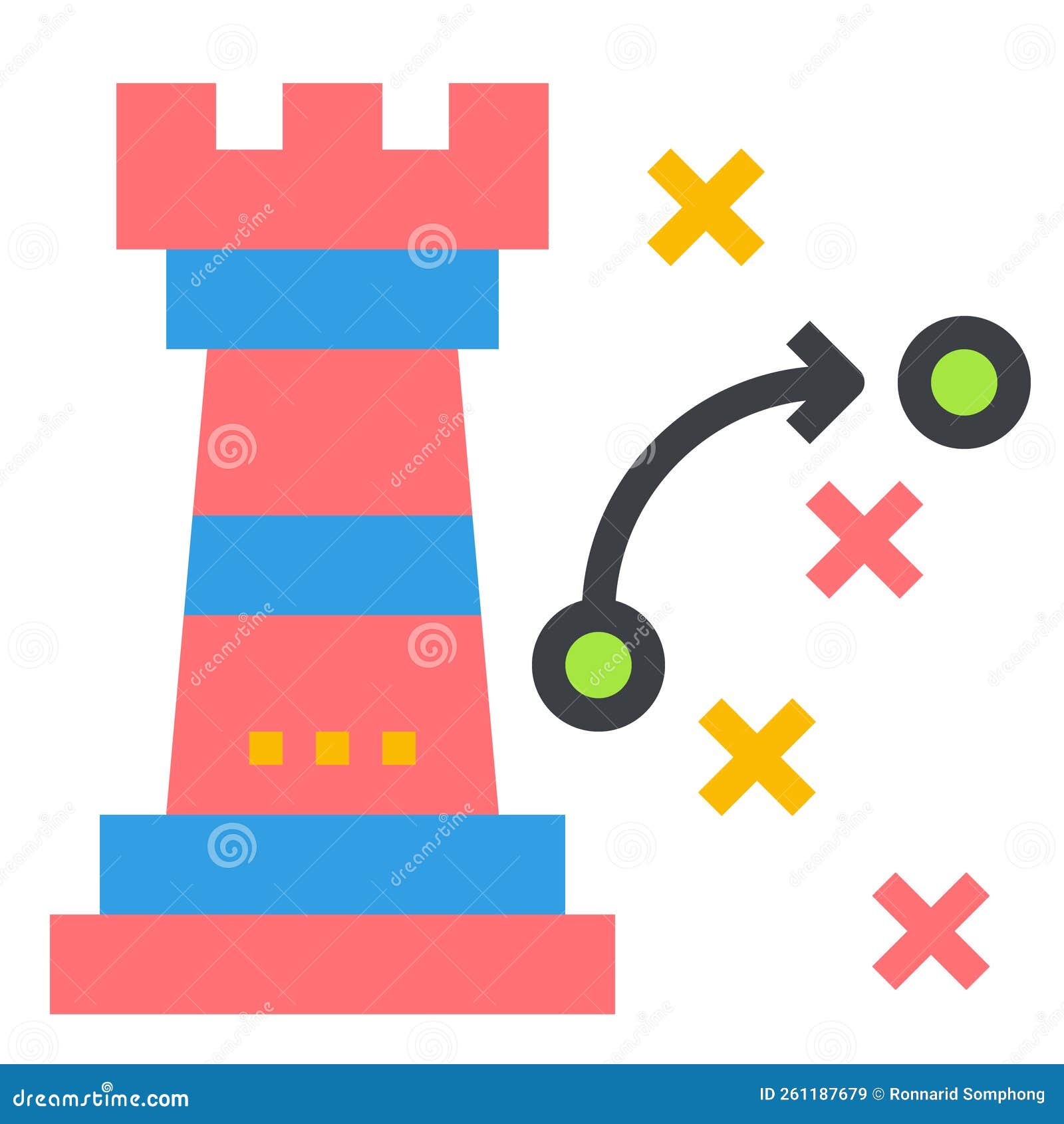 Tactical Flat Icon Vector Illustration, Business Icon Stock Vector ...