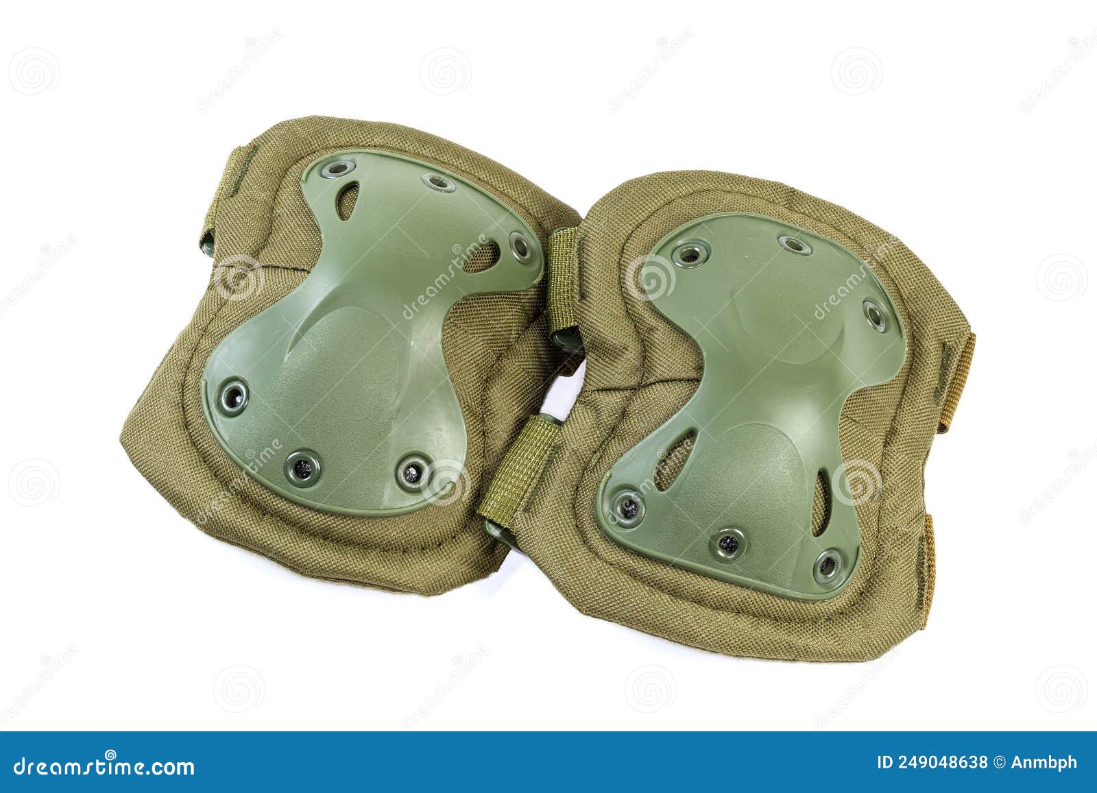 Tactical Military Elbow Pads on a White Background Stock Photo - Image ...