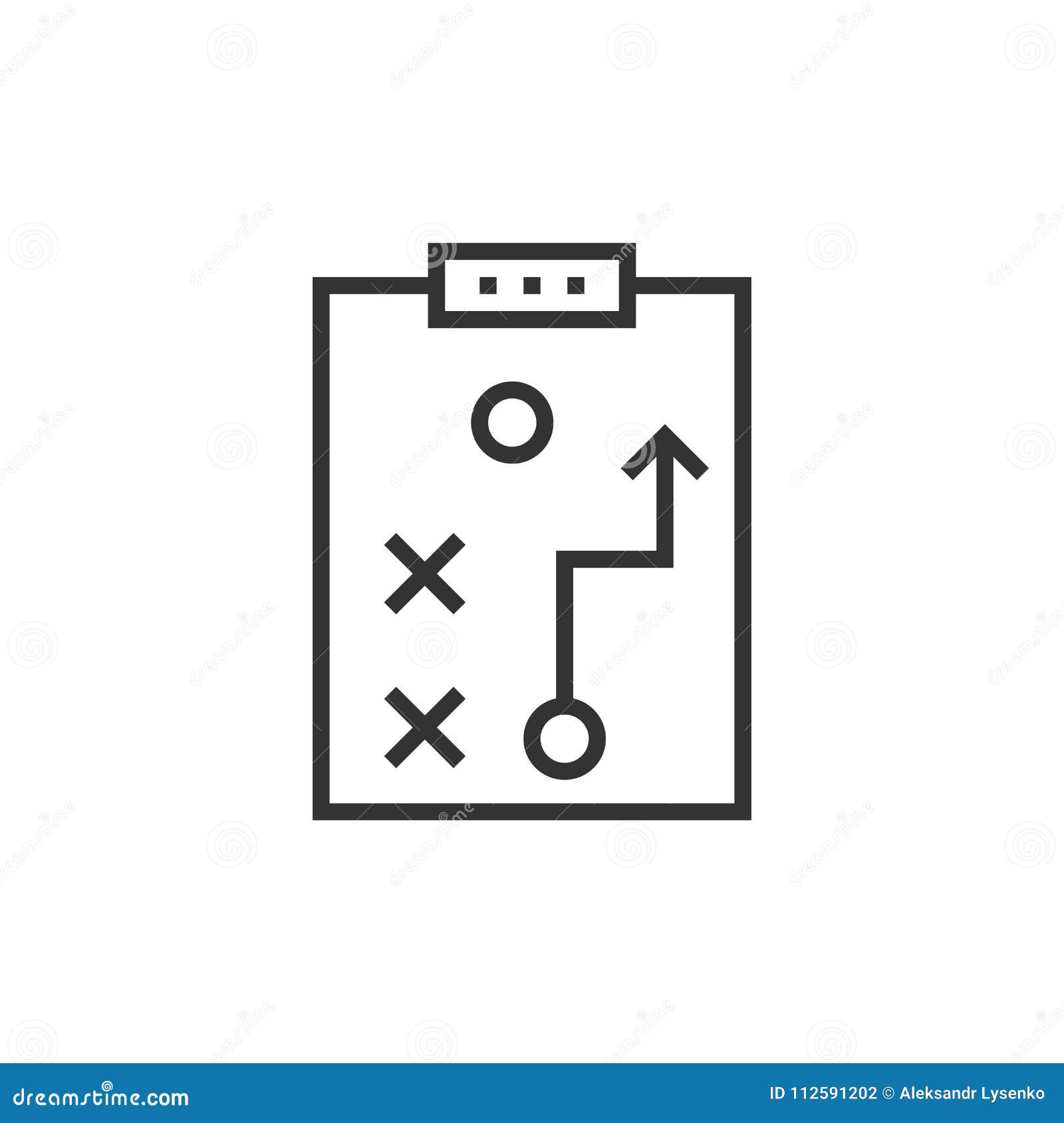 Tactical Plan Document Icon. Vector Illustration. Business Strategy ...