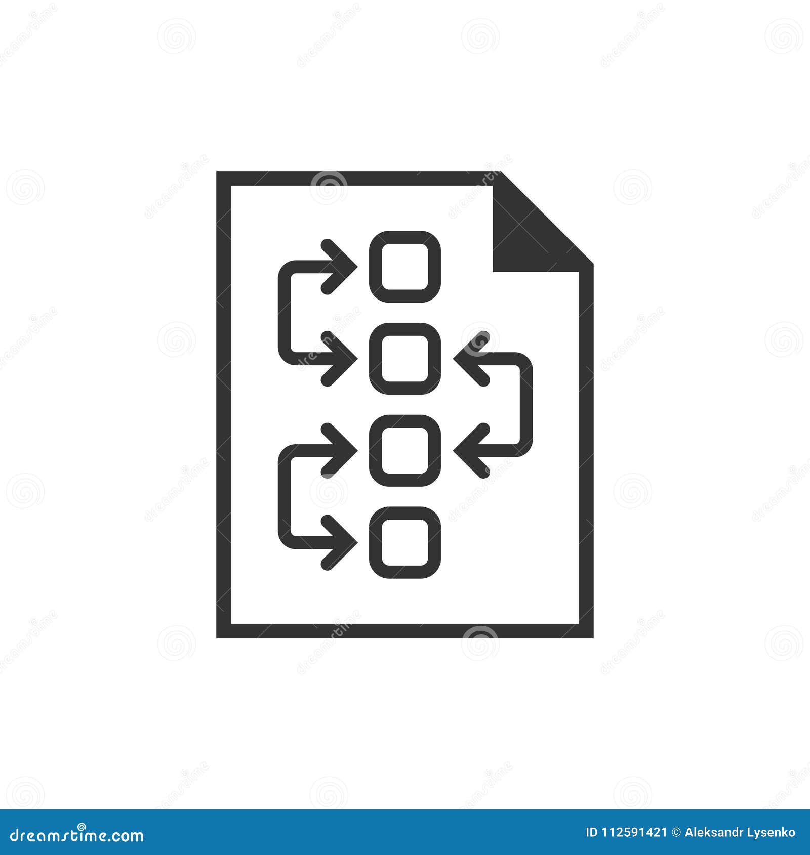 Tactical Plan Document Icon. Vector Illustration. Business Strategy ...
