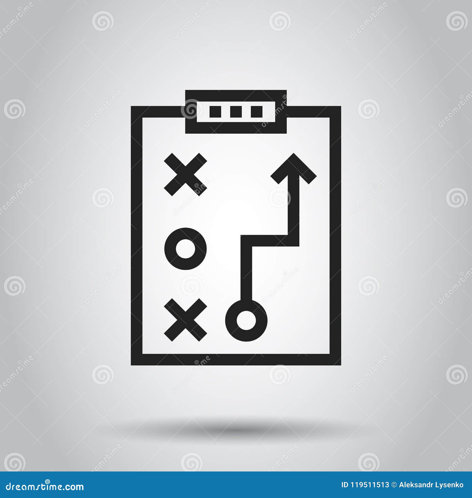 Tactical Plan Document Icon. Vector Illustration. Business Strategy ...