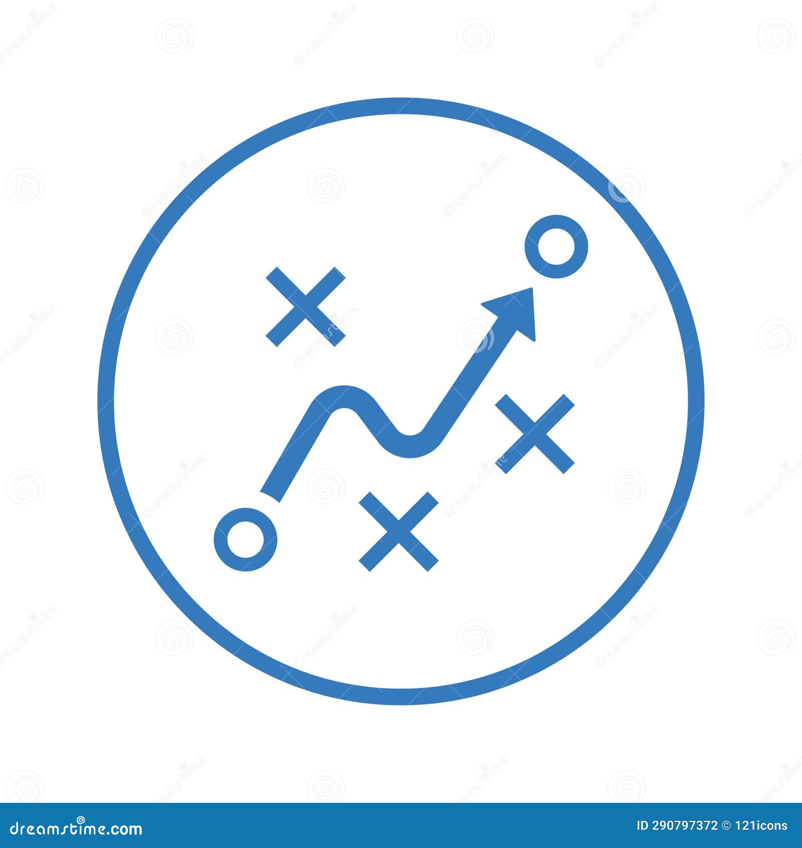 Tactical Plan icon stock illustration. Illustration of strategy - 290797372