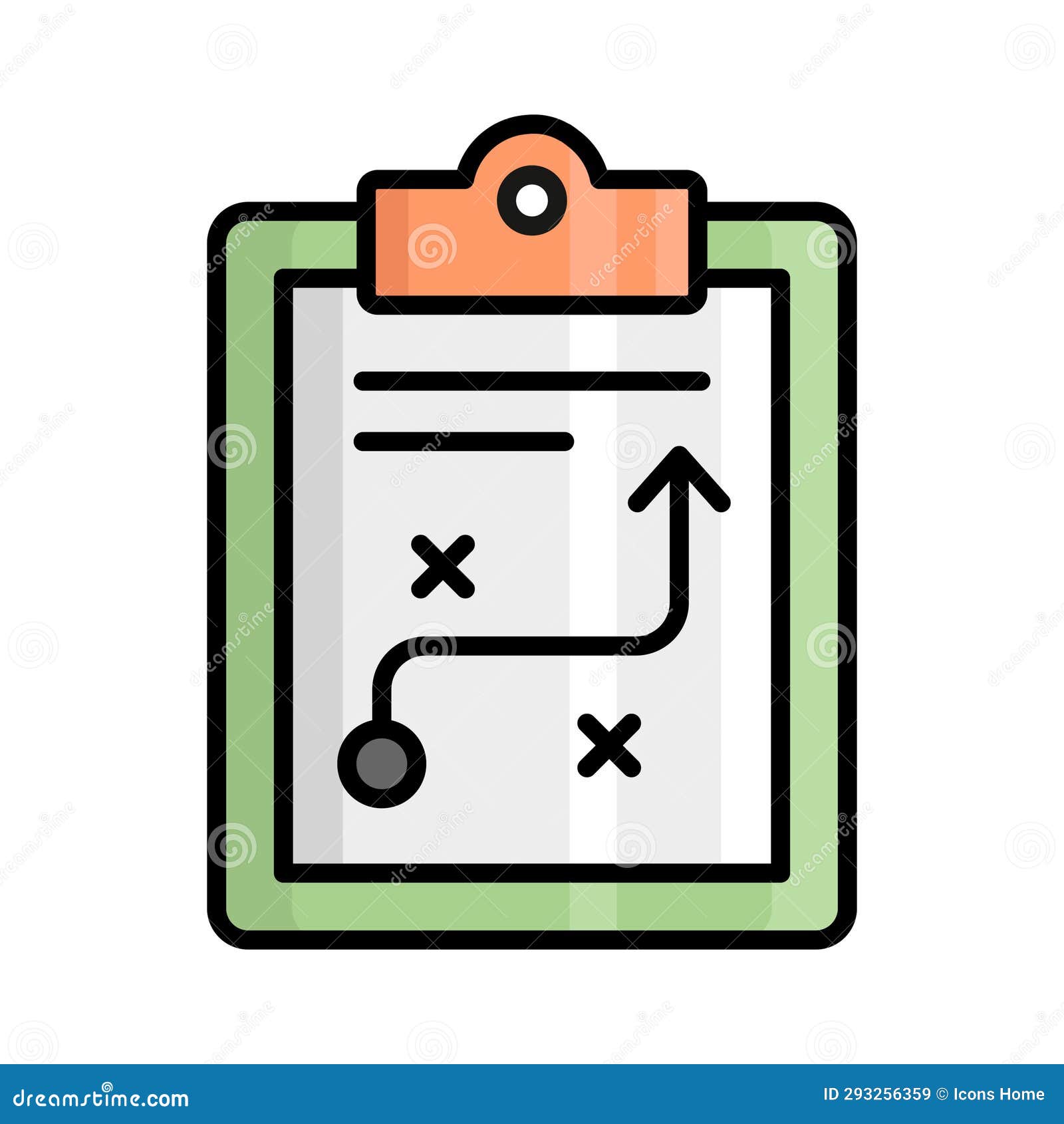 Tactical Plan Document Icon. Vector Illustration On Isolated ...