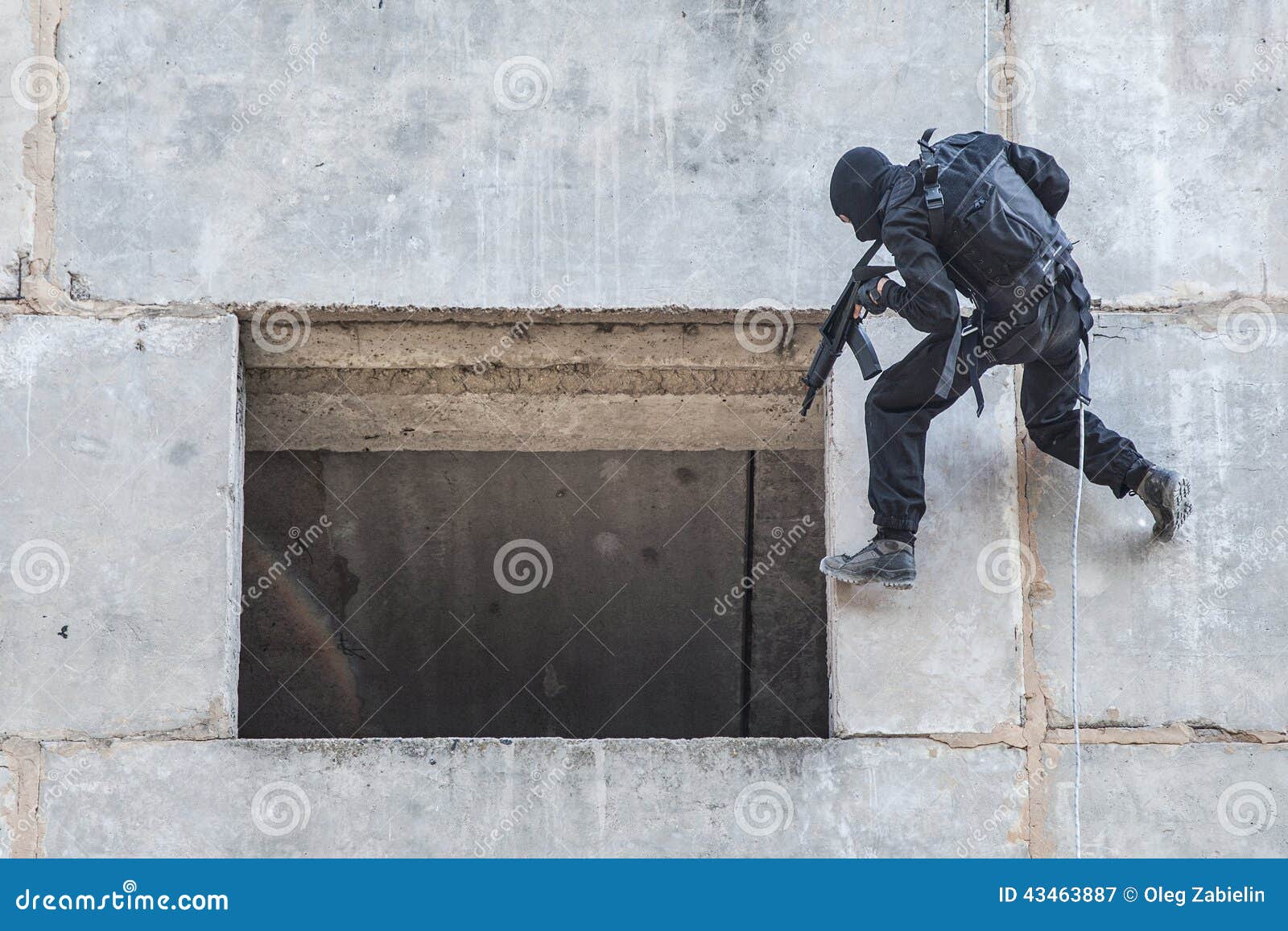 Tactical rappeling stock image. Image of patrol, commando - 43463887
