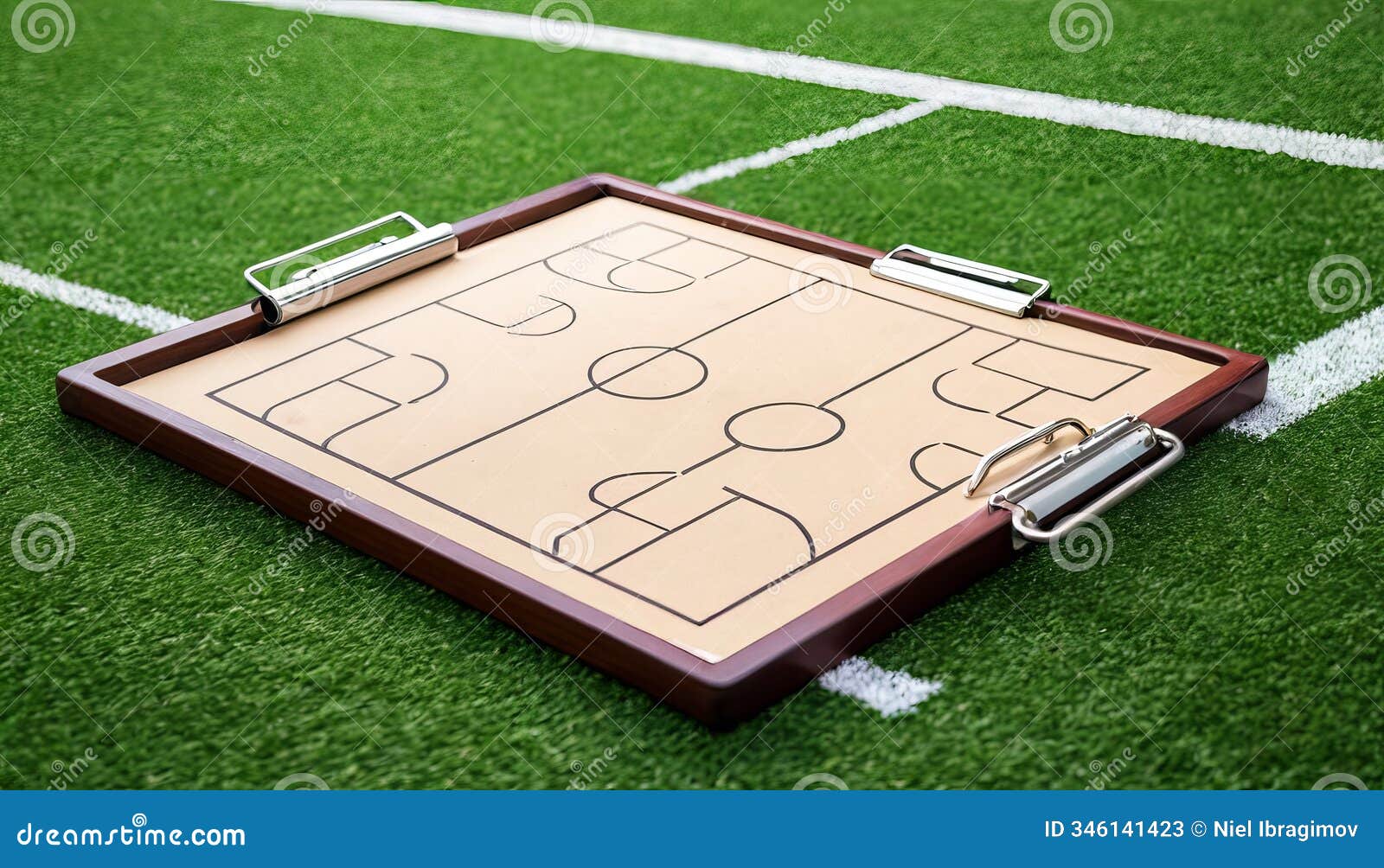 Soccer Strategy Plan On A Chalkboard Royalty-Free Stock Photography ...