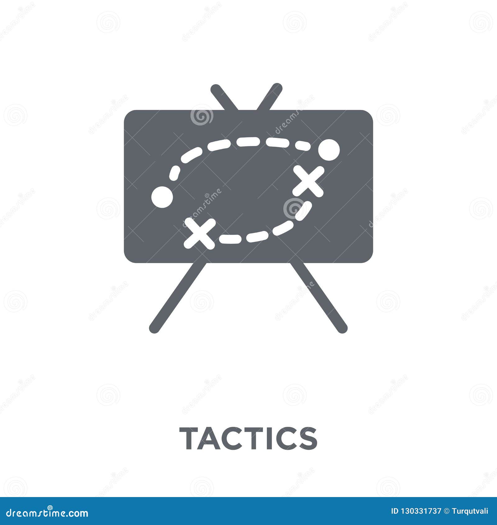 Tactics Icon from Productivity Collection. Stock Vector - Illustration ...