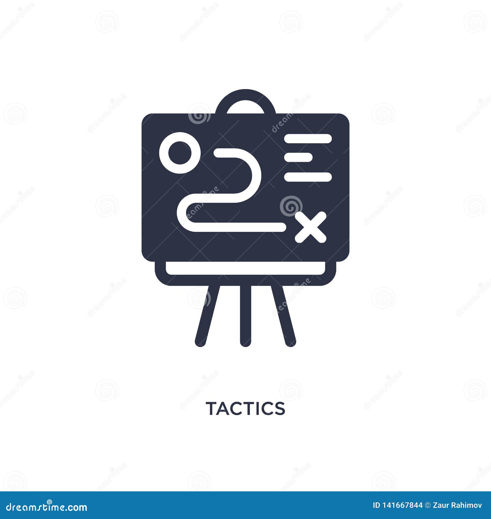 Tactics Icon on White Background. Simple Element Illustration from ...