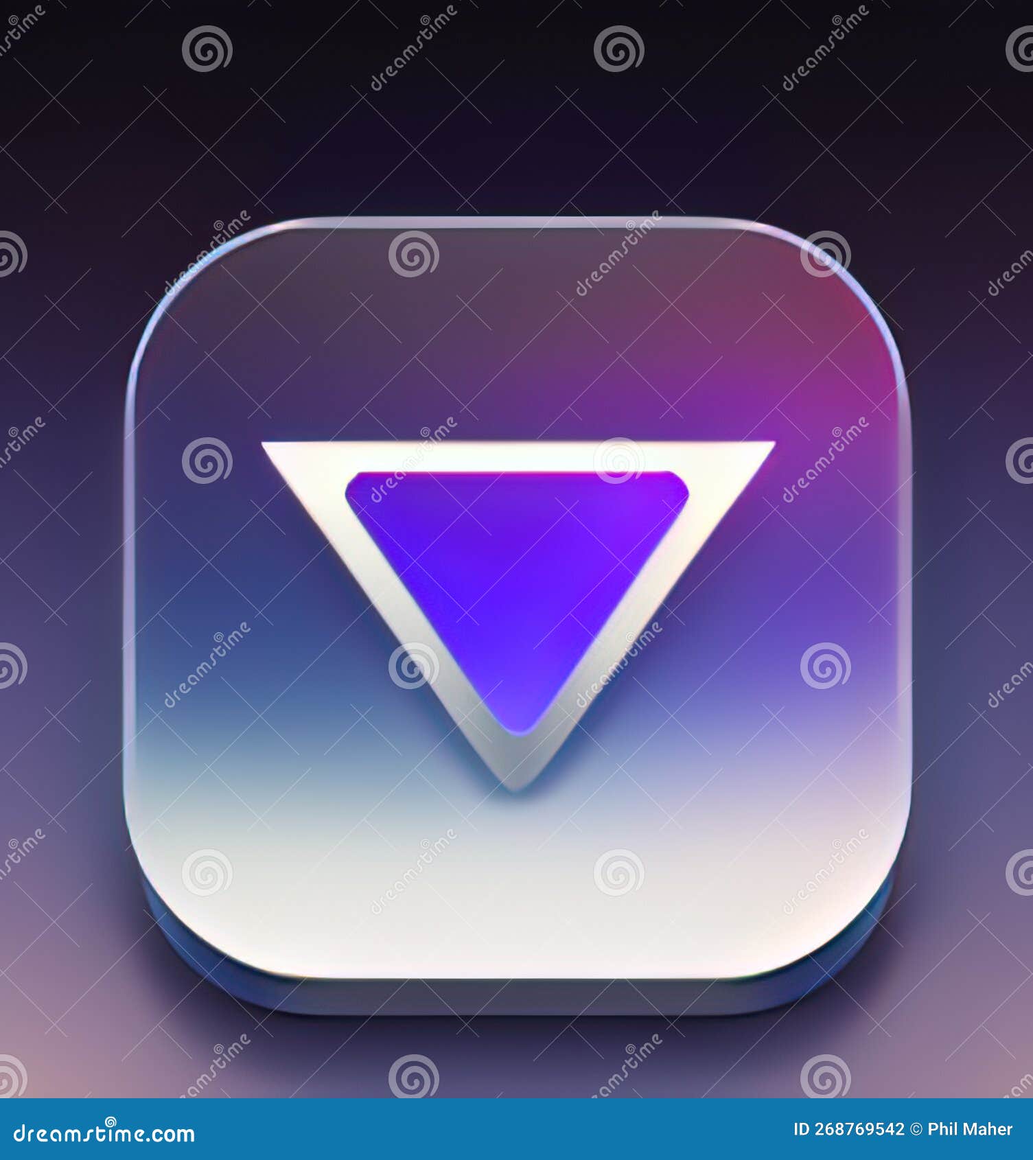 Tactics Software App Icon. Generative AI. Stock Illustration ...
