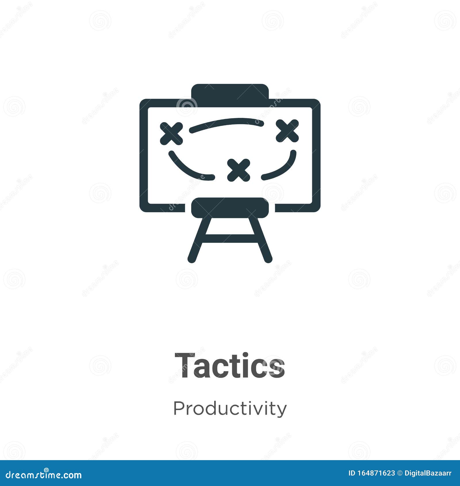 Tactics Vector Icon on White Background. Flat Vector Tactics Icon ...