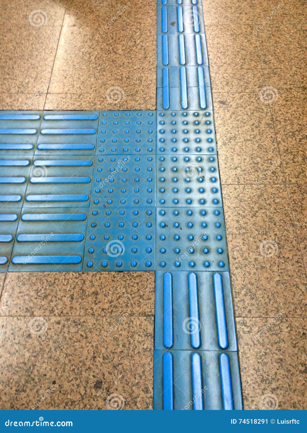 Tactile floor stock image. Image of blue, relief, visually - 74518291