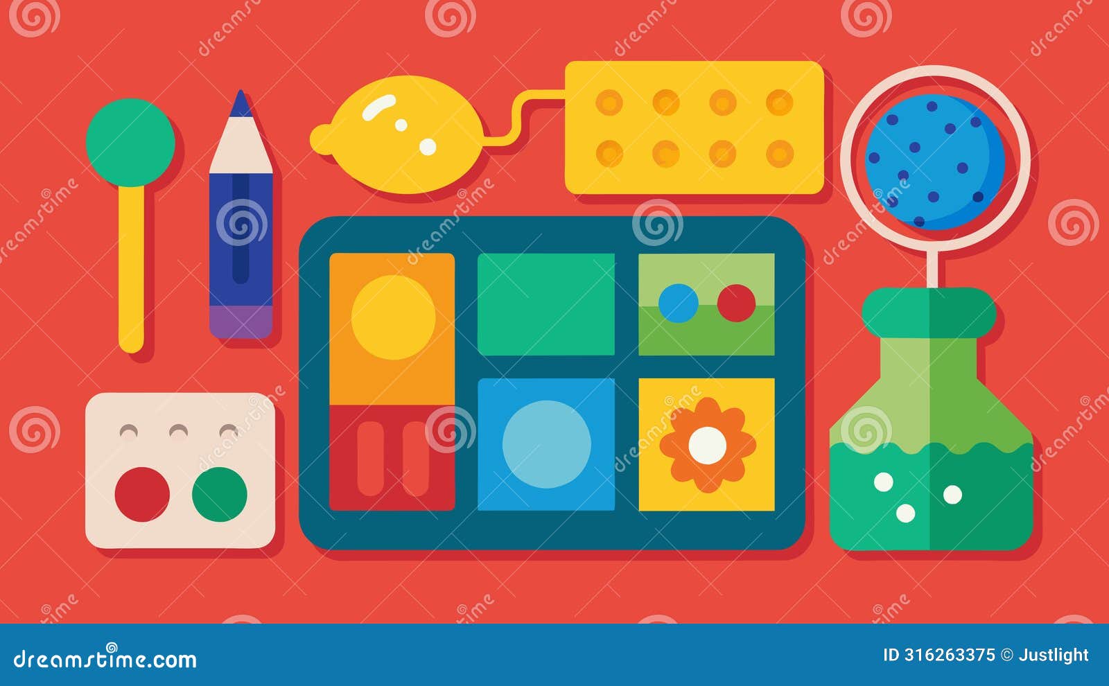 A Tactile Learning Kit Filled with Different Textures and Materials ...