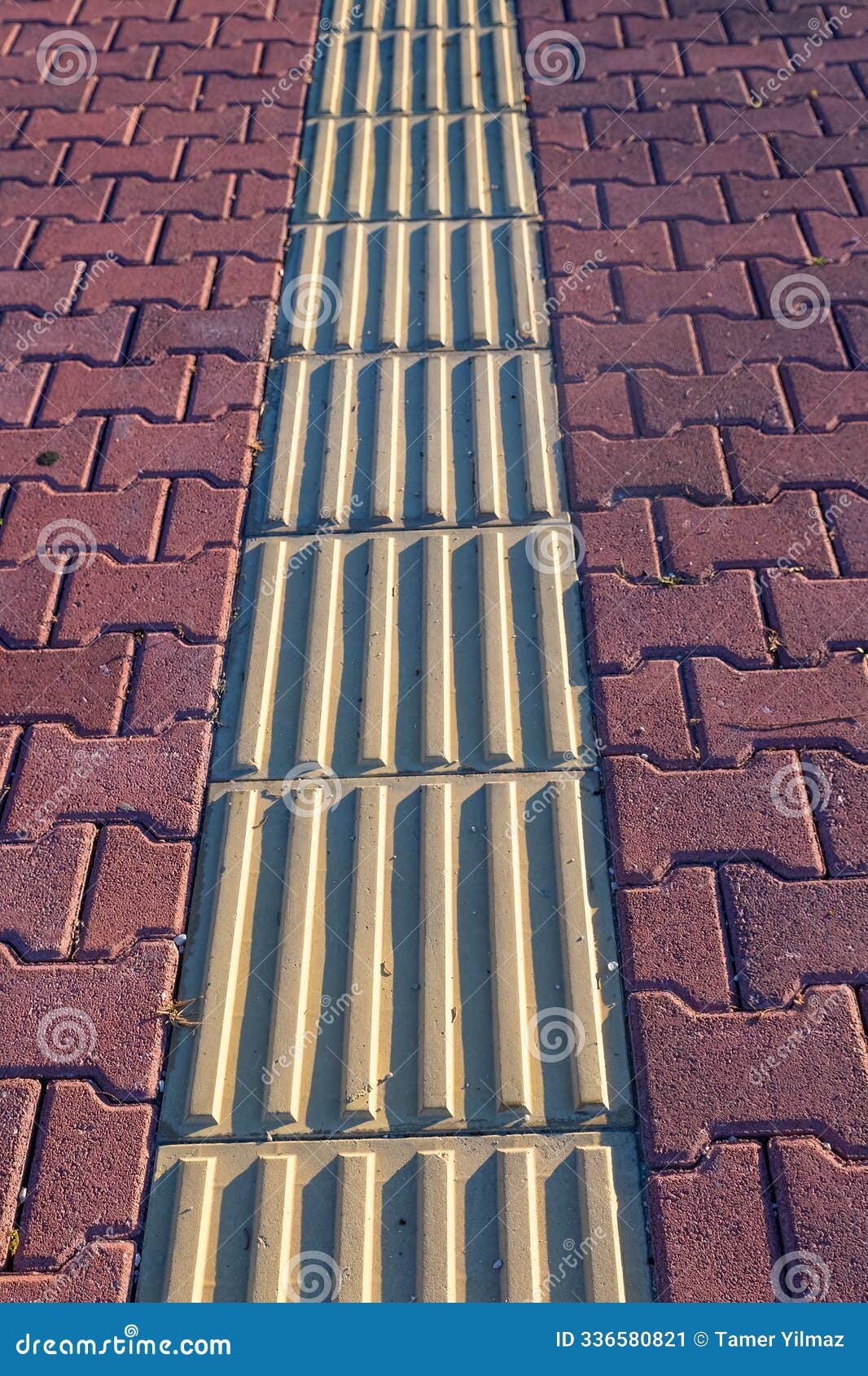 Tactile Pavement for the Disabled and Blind, Texture on Tiles for the ...