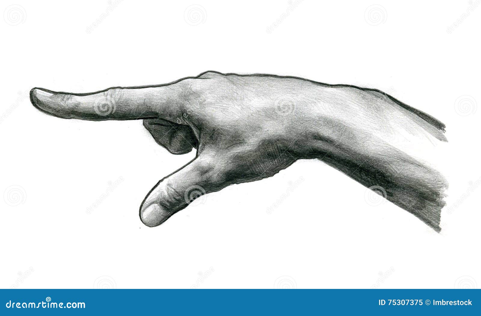 Tacto del finger stock de ilustración. Ilustración de muestra - 75307375