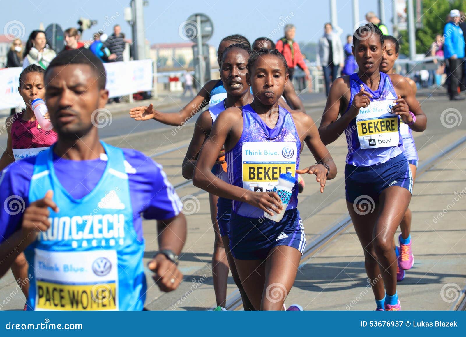 Tadelech Bekele - Prague Marathon 2015 Editorial Photography - Image of ...