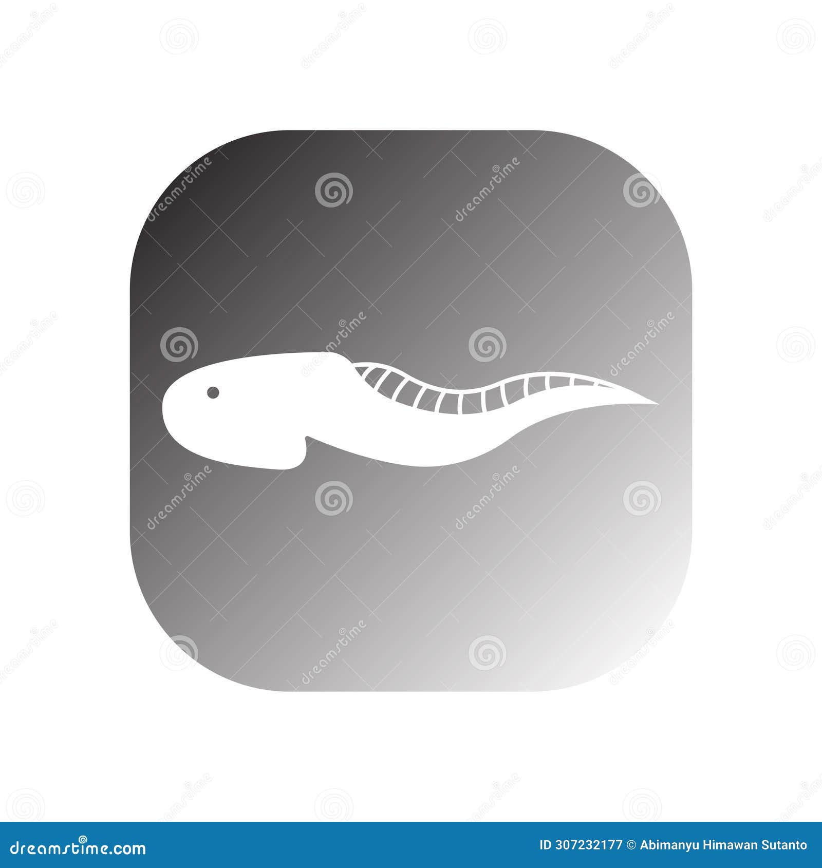 Tadpole icon vector stock vector. Illustration of silhouette - 307232177