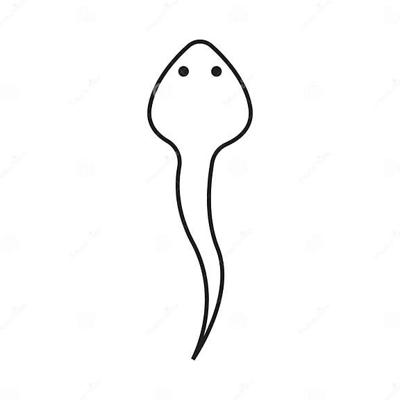 Tadpole icon vector stock vector. Illustration of silhouette - 307232265