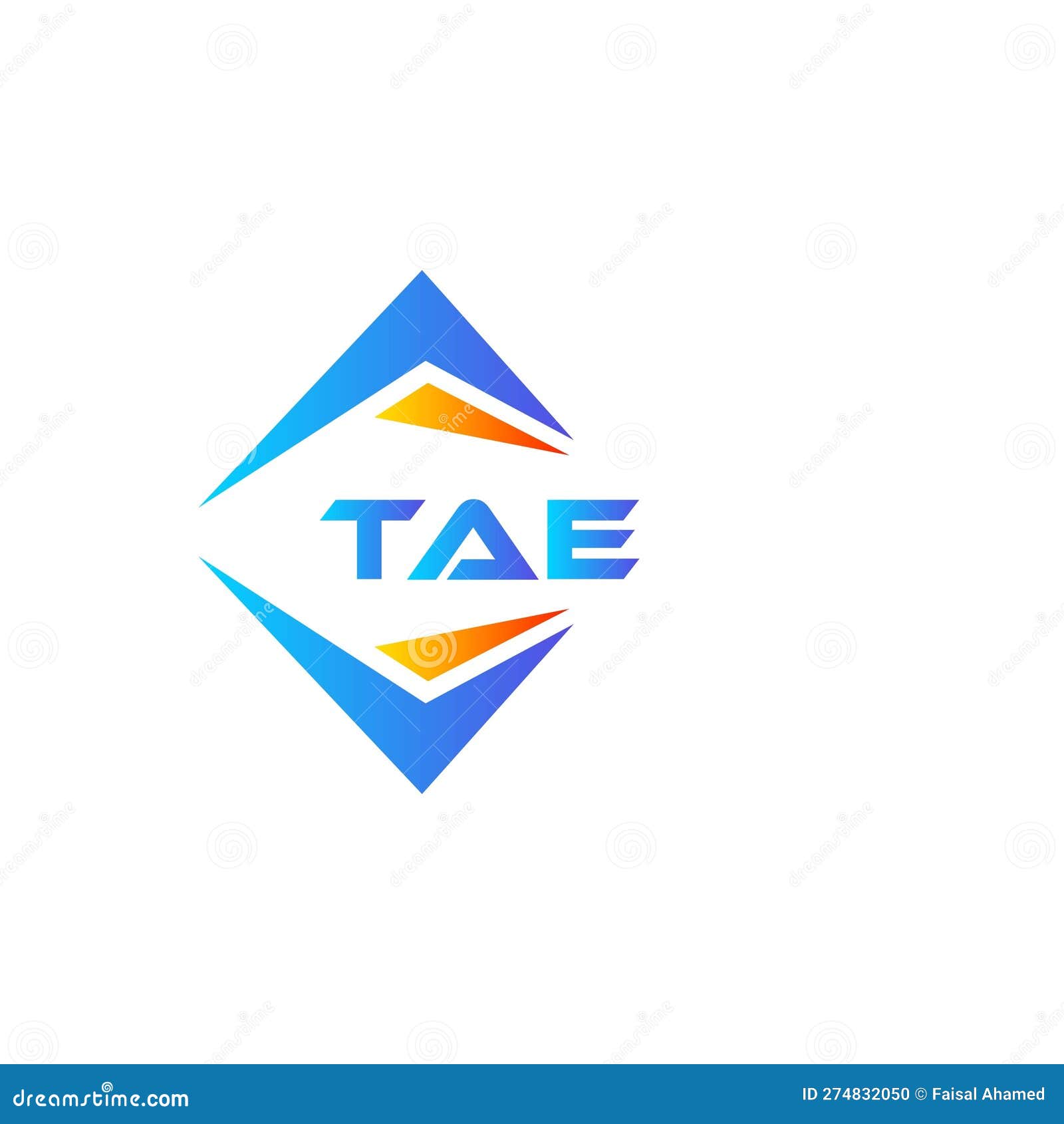 TAE Abstract Technology Logo Design on White Background. TAE Creative ...