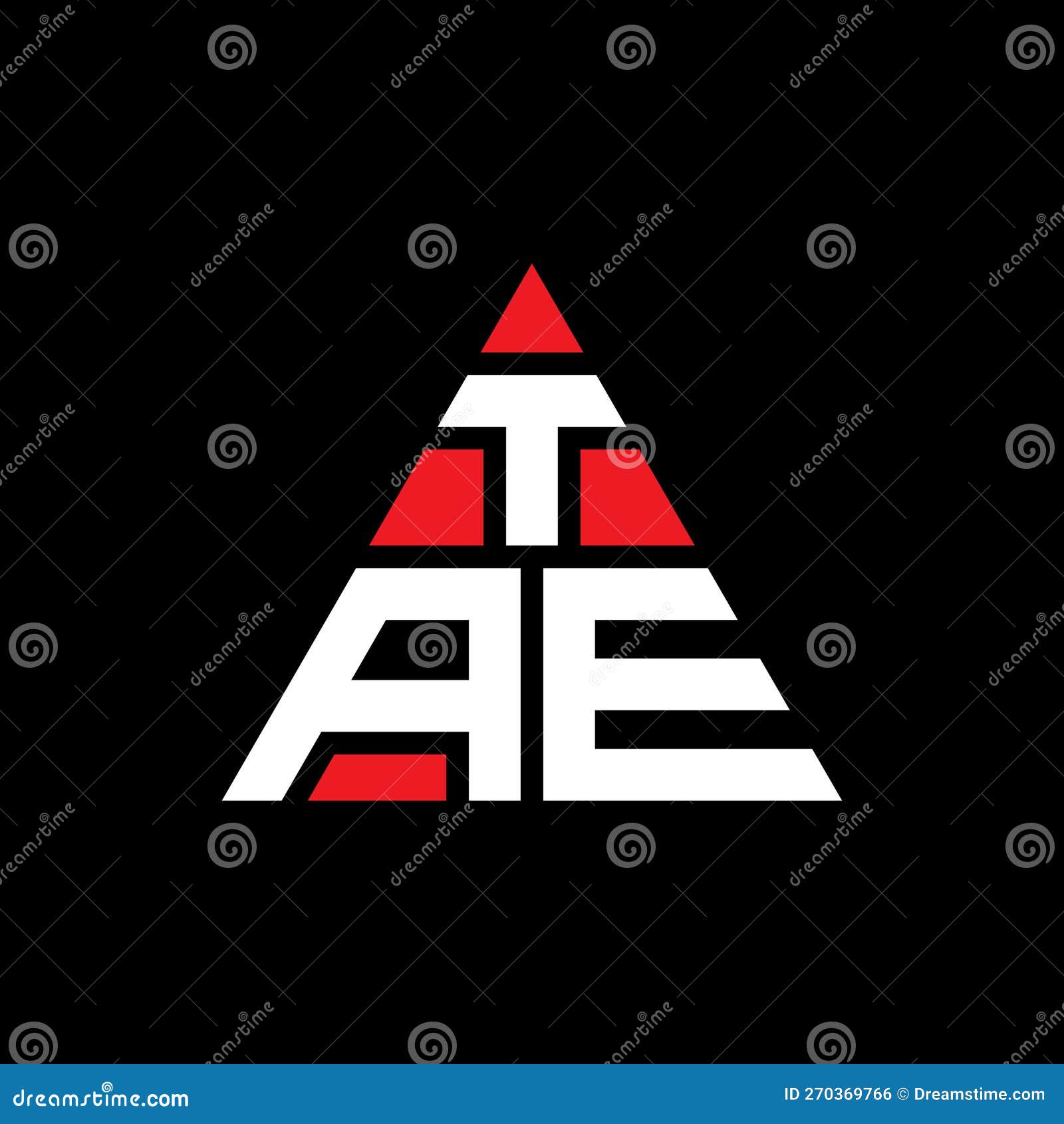 TAE Triangle Letter Logo Design with Triangle Shape. TAE Triangle Logo ...
