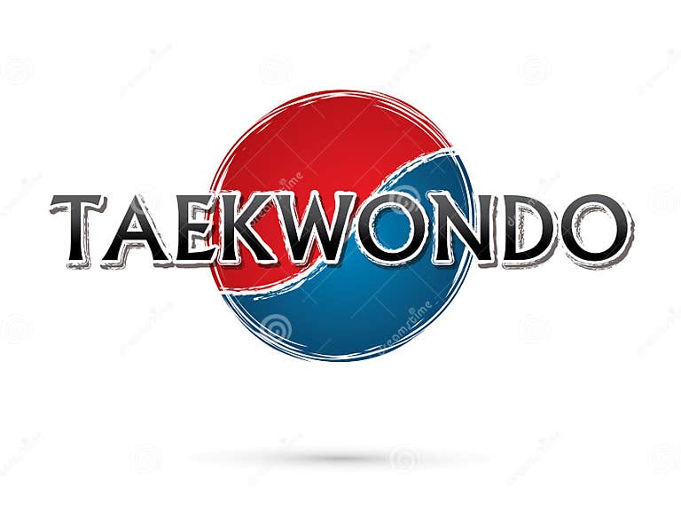 Taekwondo Font text stock vector. Illustration of grungy - 87711072