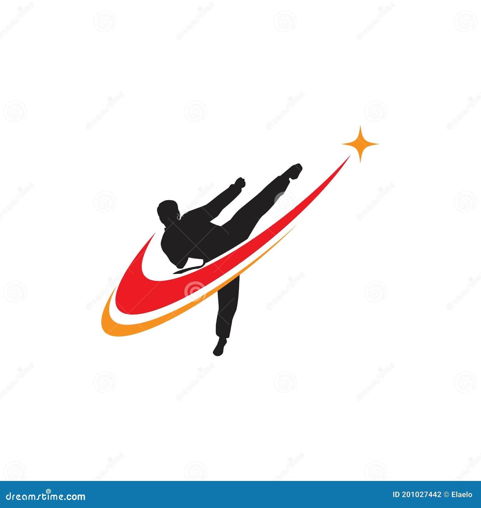 Taekwondo Vector Icon Design Stock Vector - Illustration of taekwondo ...