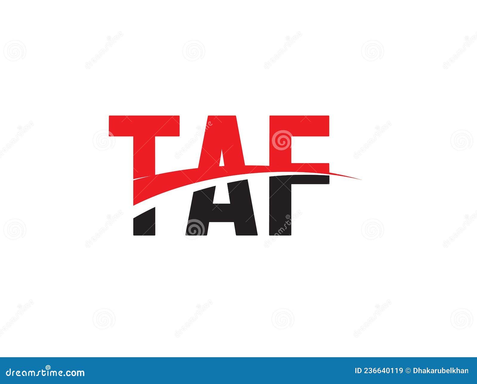 TAF Letter Initial Logo Design Vector Illustration Stock Vector ...