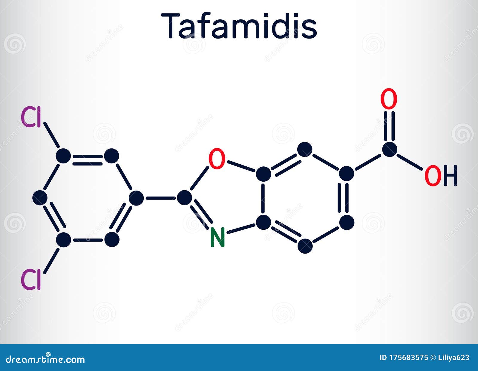 Tafamidis Molecule. it is a Medication Used To Delay Loss of Peripheral ...
