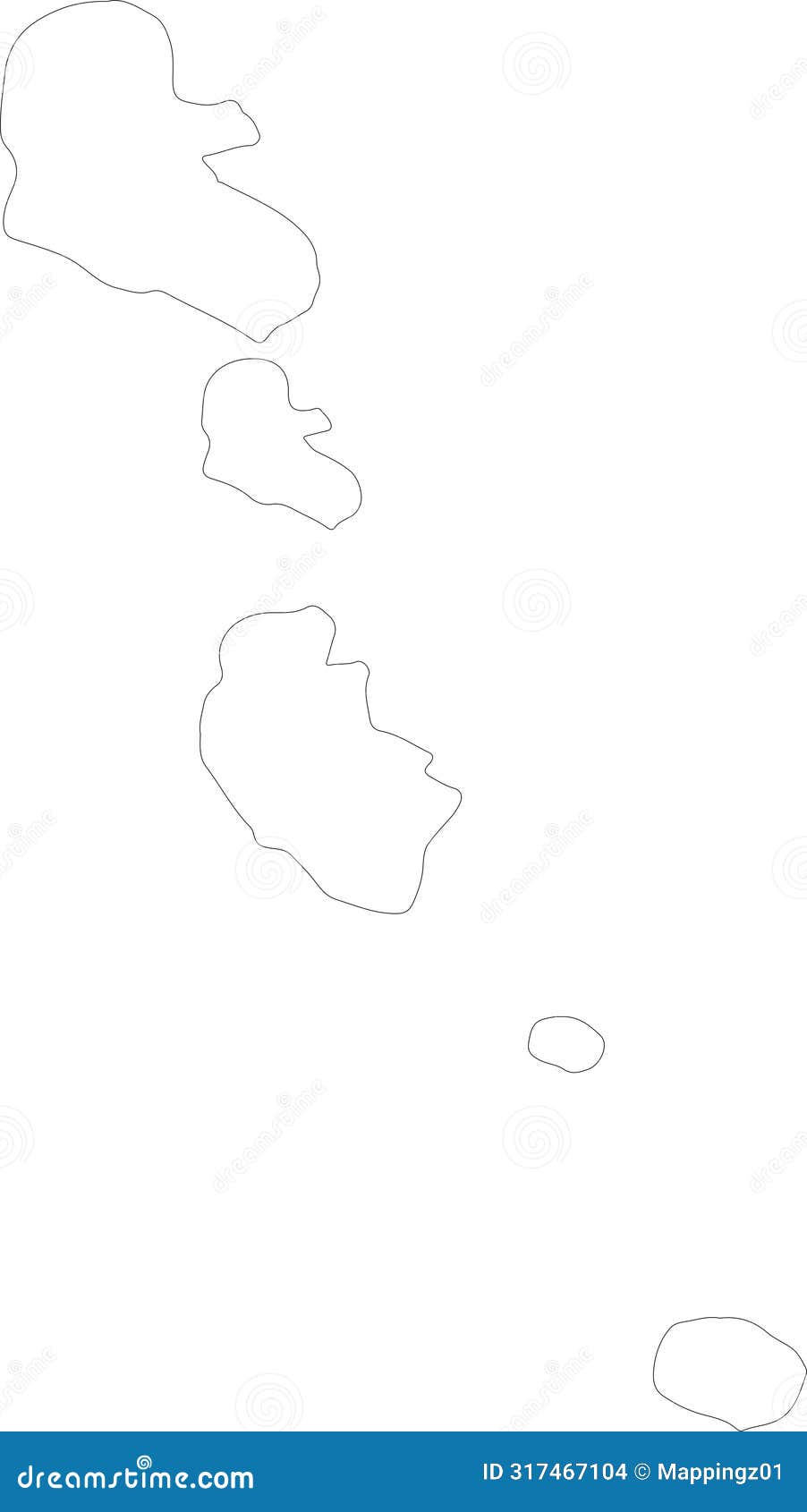 Tafea Vanuatu Silhouette Map With Transparent Background Vector ...