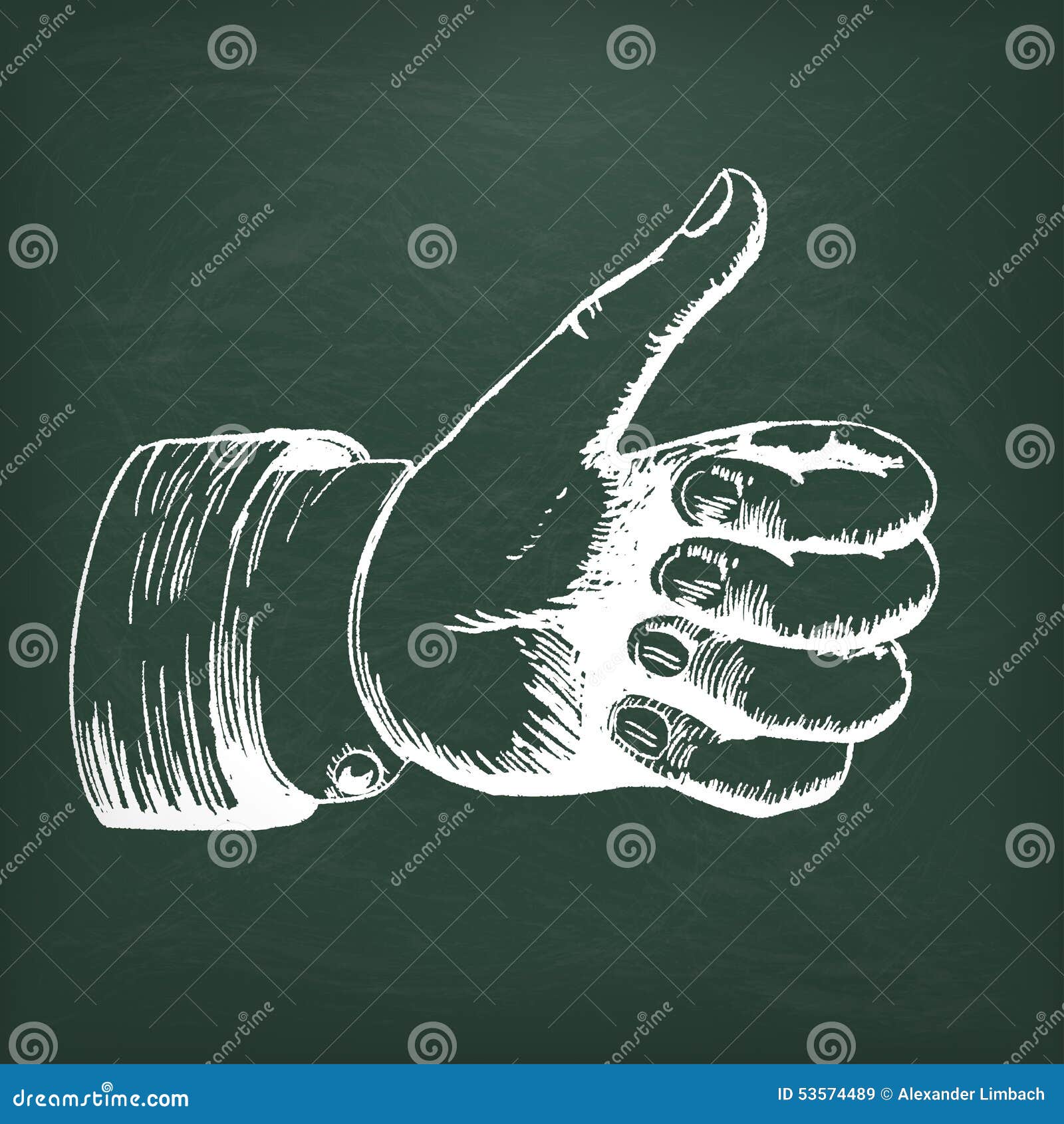 Tafel-Hand greift oben ab vektor abbildung. Illustration von kreide ...