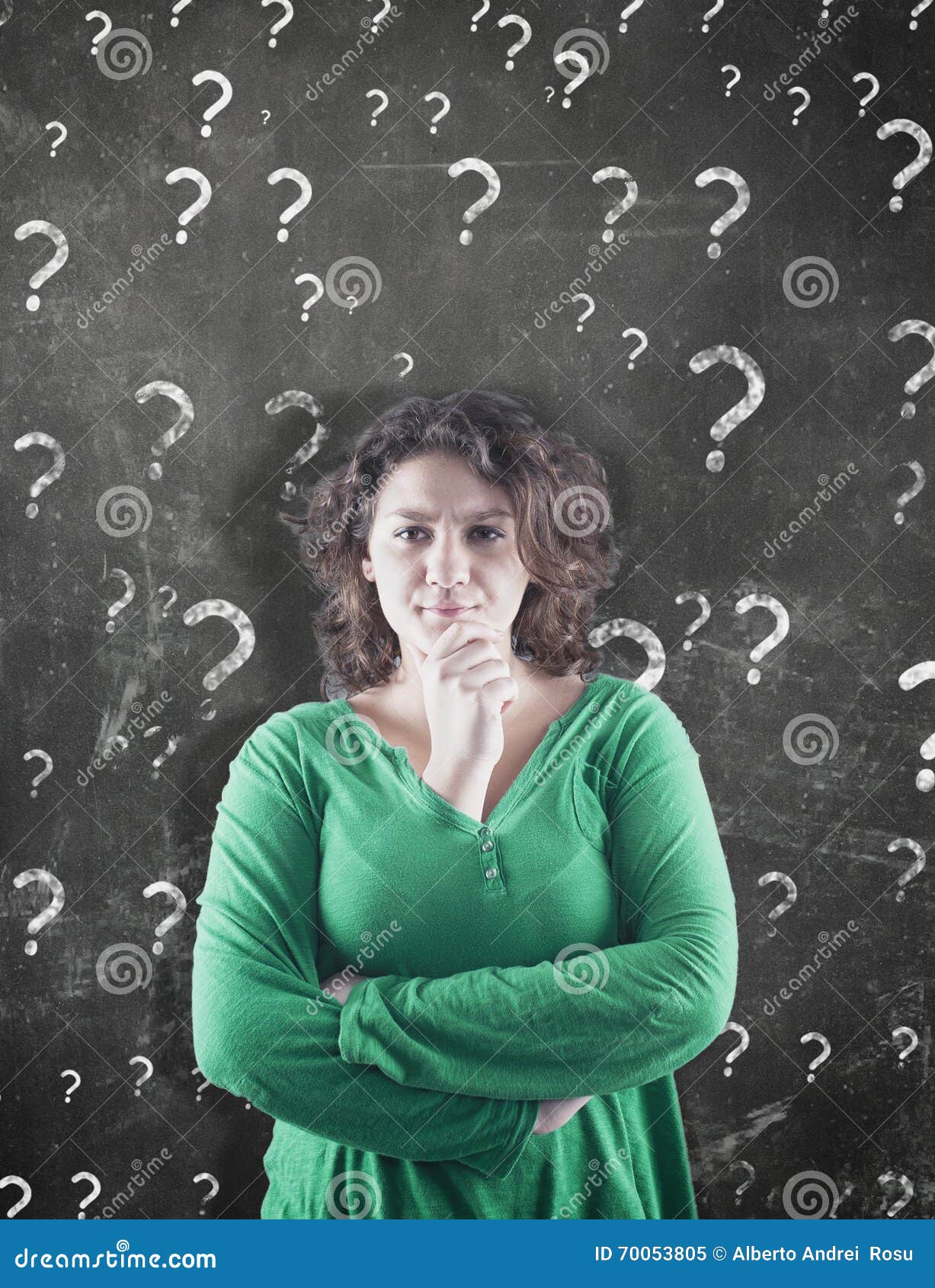 Tafel und Fragezeichen stockbild. Bild von kreide, erwachsener - 70053805