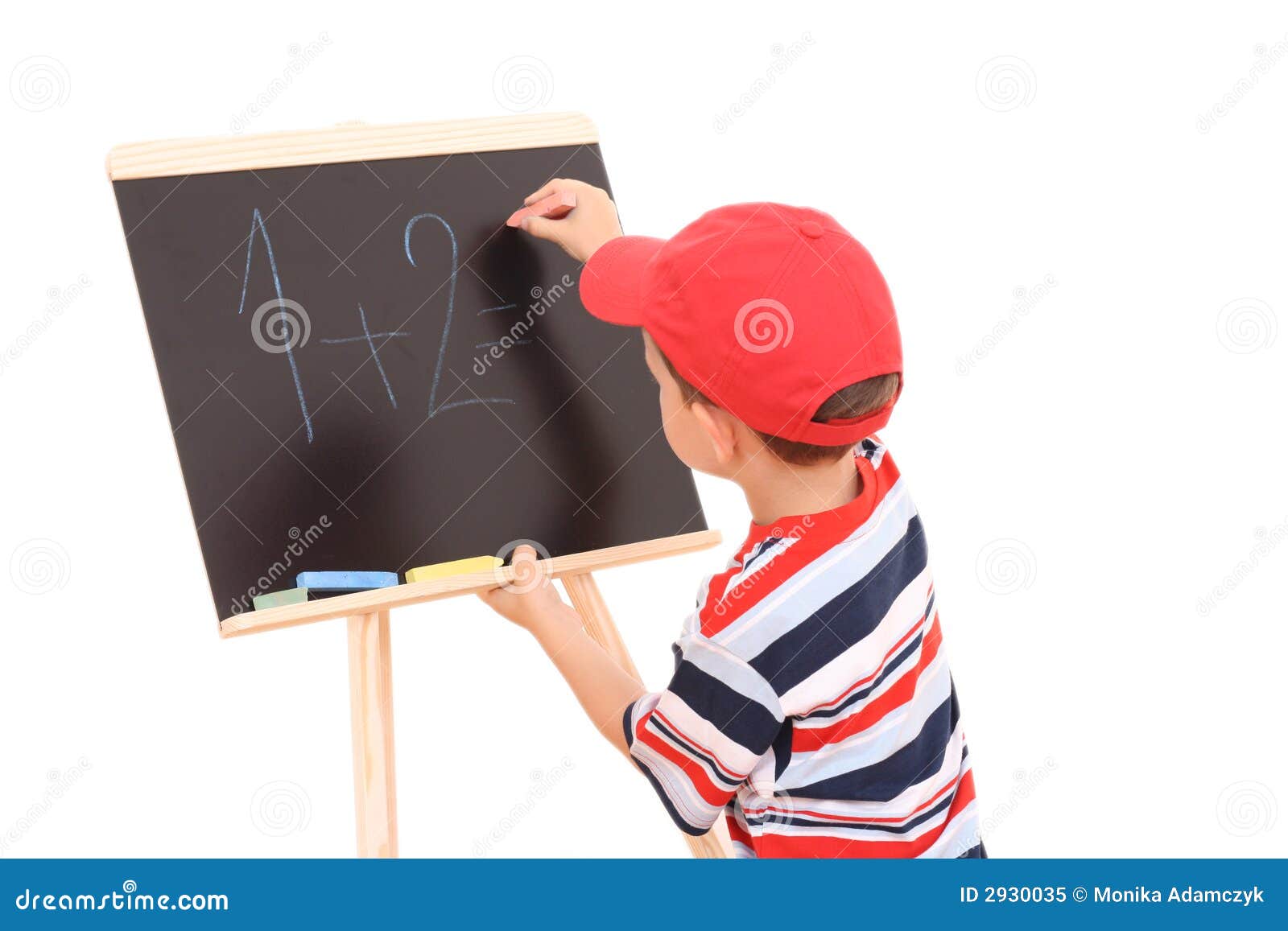 Tafel und Kind stockbild. Bild von rückseite, studieren - 2930035