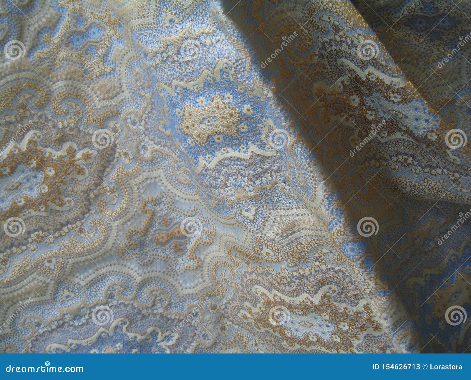 Taffeta with Pleated Texture Stock Image - Image of cloth, luxury ...