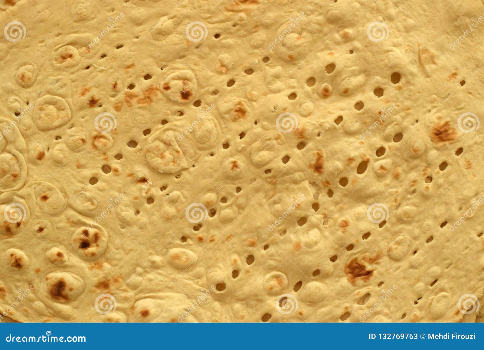 Taftan Bread, Iranian White Bread Stock Image - Image of taftan, oven ...