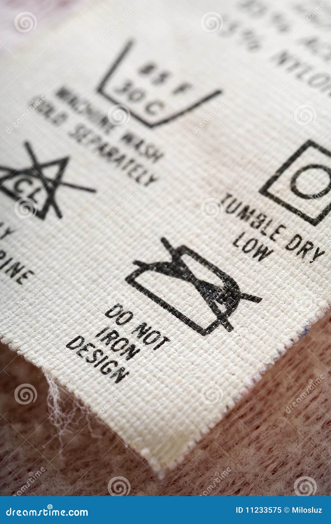 Tag stock image. Image of iron, label, macro, directions - 11233575