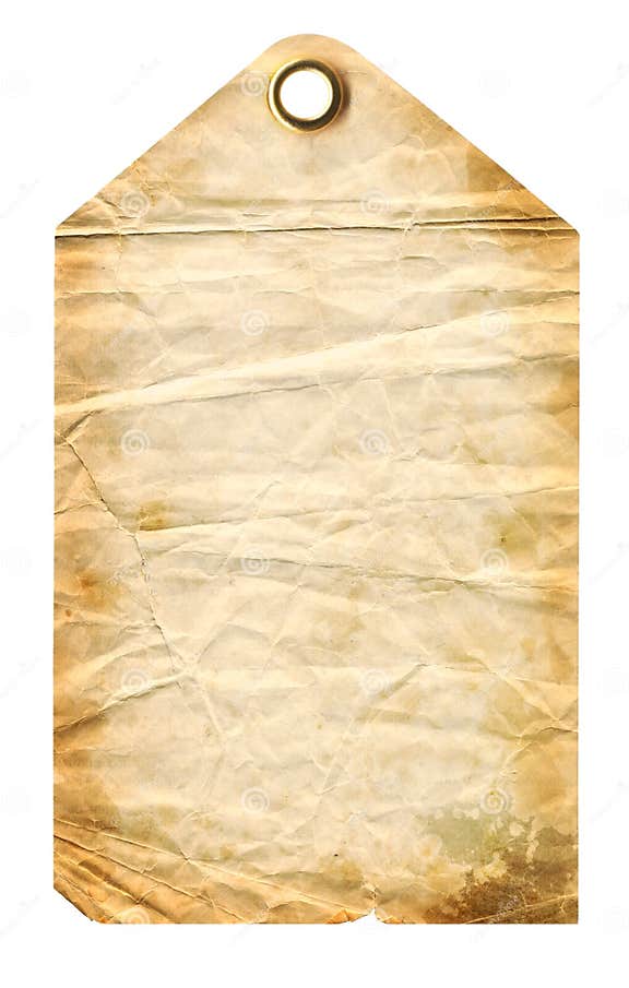 Tag Aged (path included) stock image. Image of sale, scrapbooking - 122445