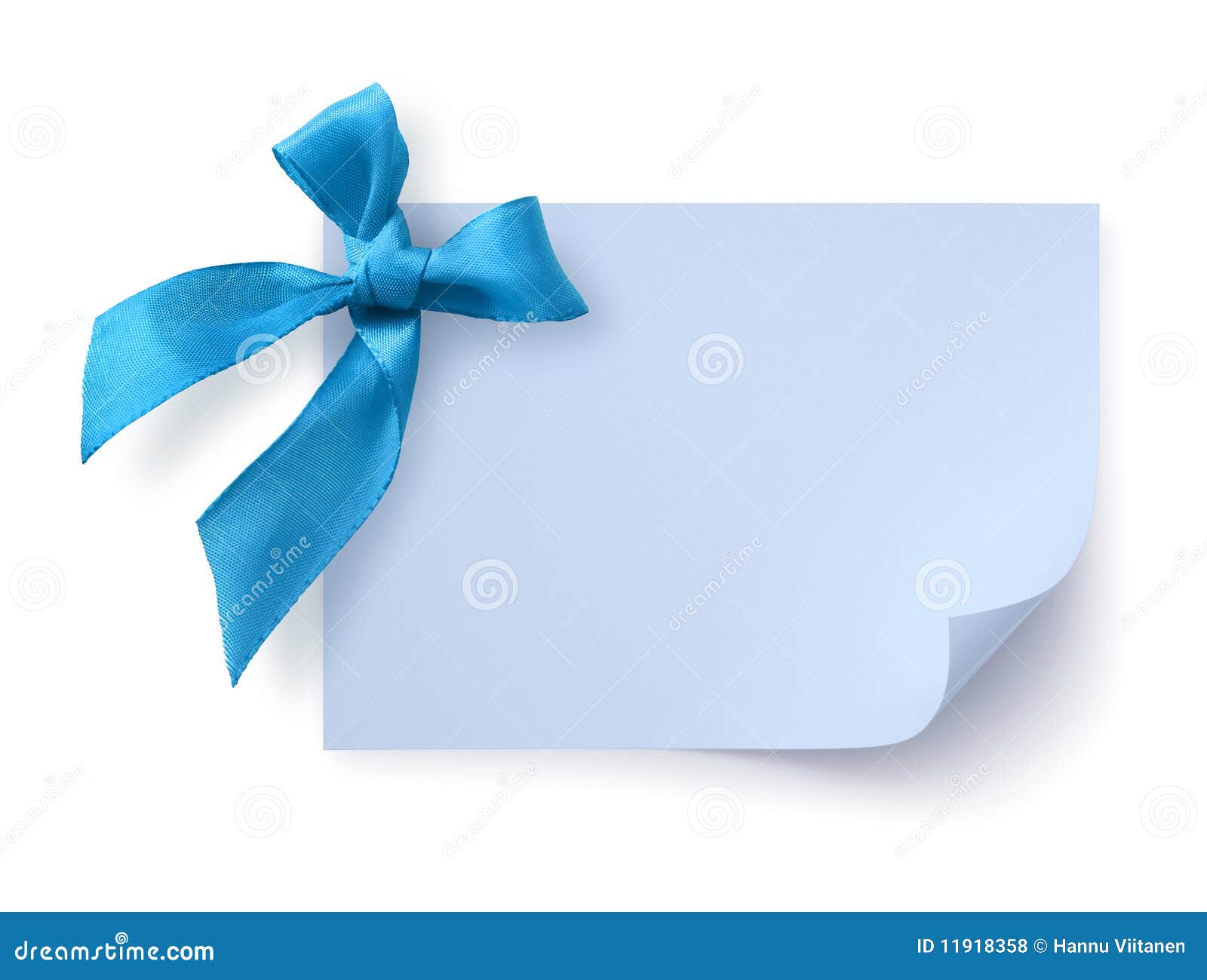 Tag Azul Do Presente Com Curva Foto de Stock - Imagem de menino, dobra ...