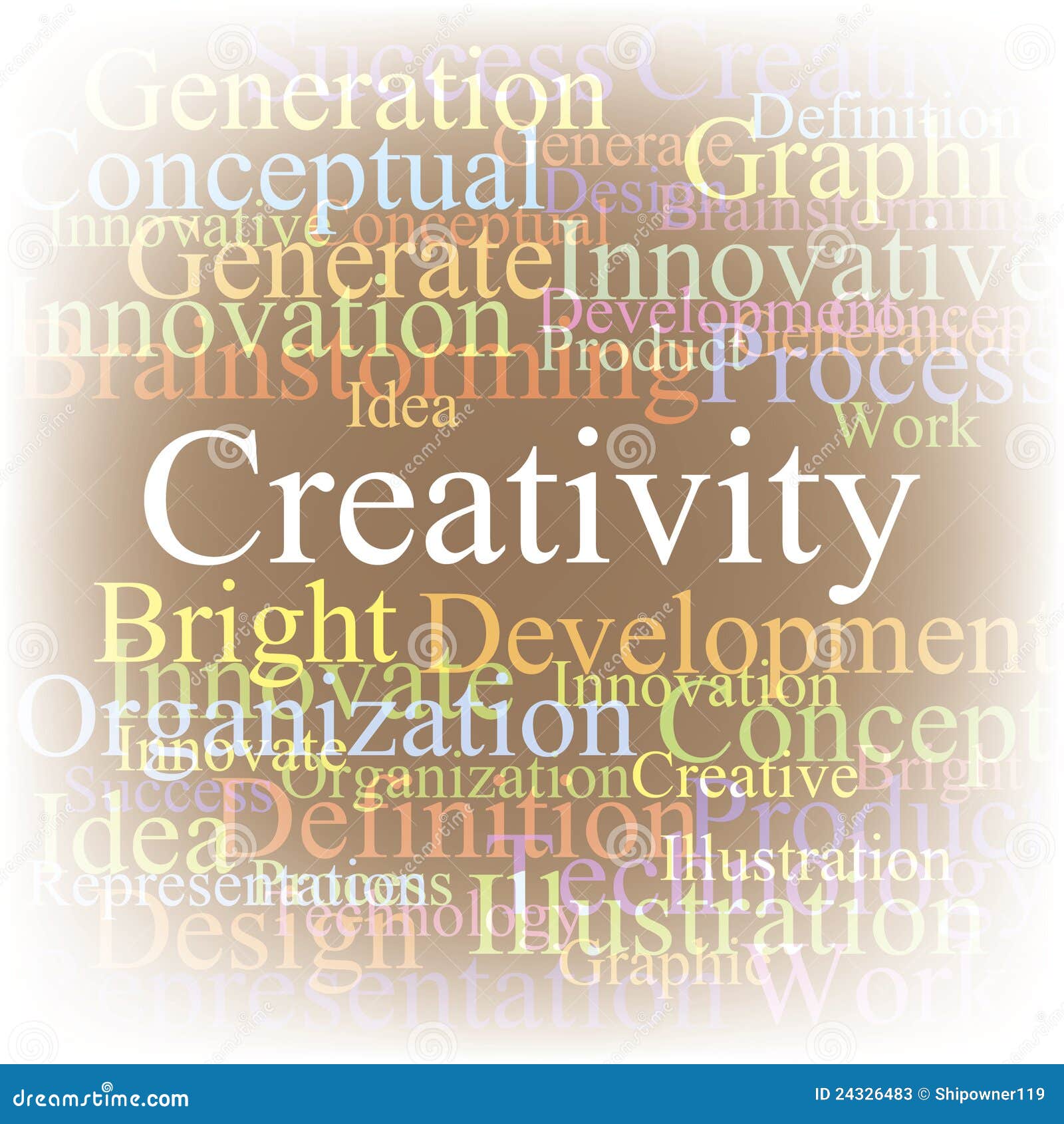 Tag cloud Creativity stock vector. Illustration of vector - 24326483