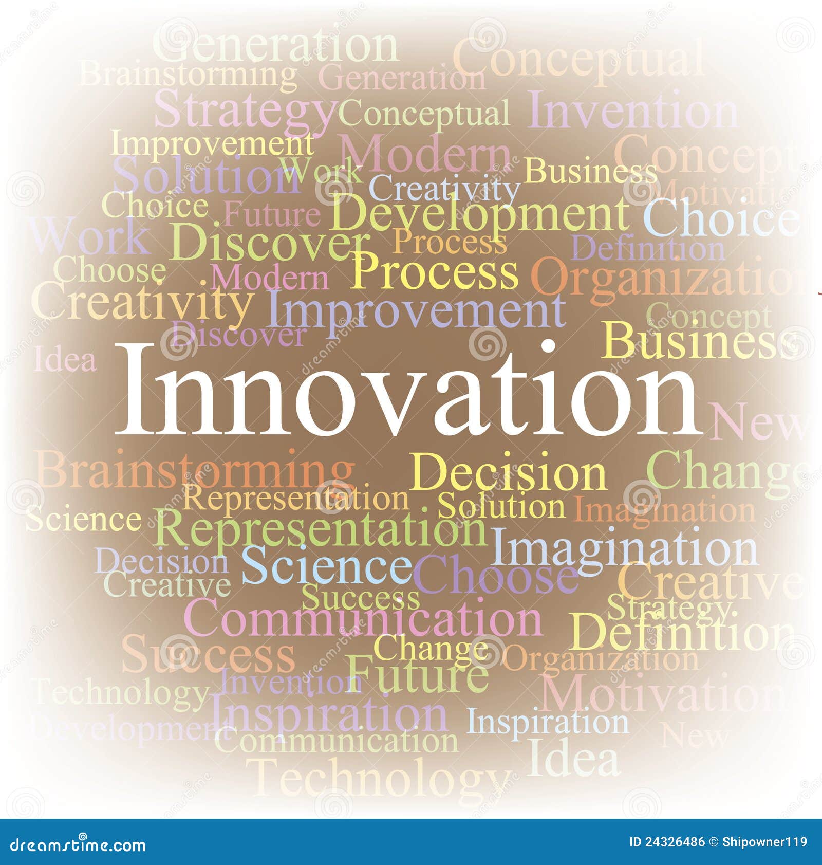 Tag cloud Innovation stock vector. Illustration of communication - 24326486