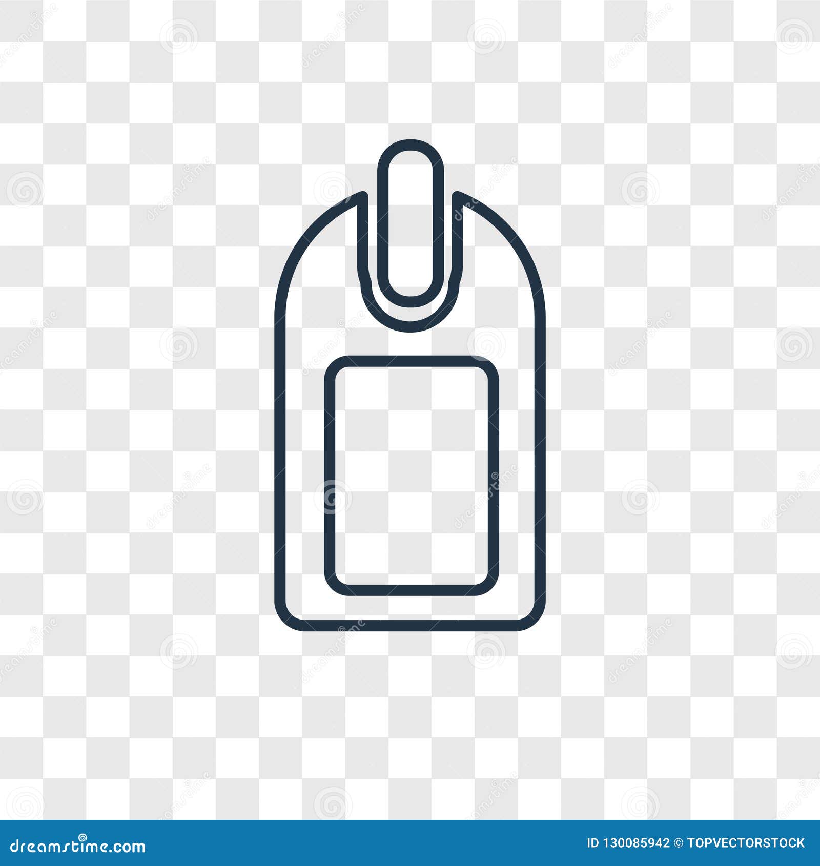 Tag Concept Vector Linear Icon Isolated on Transparent Background, Tag ...