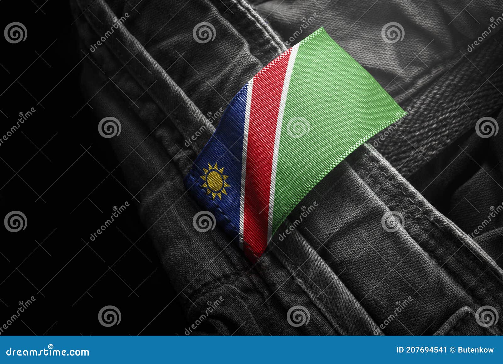 The Flag Of Namibia In The World Map Royalty-Free Stock Image ...
