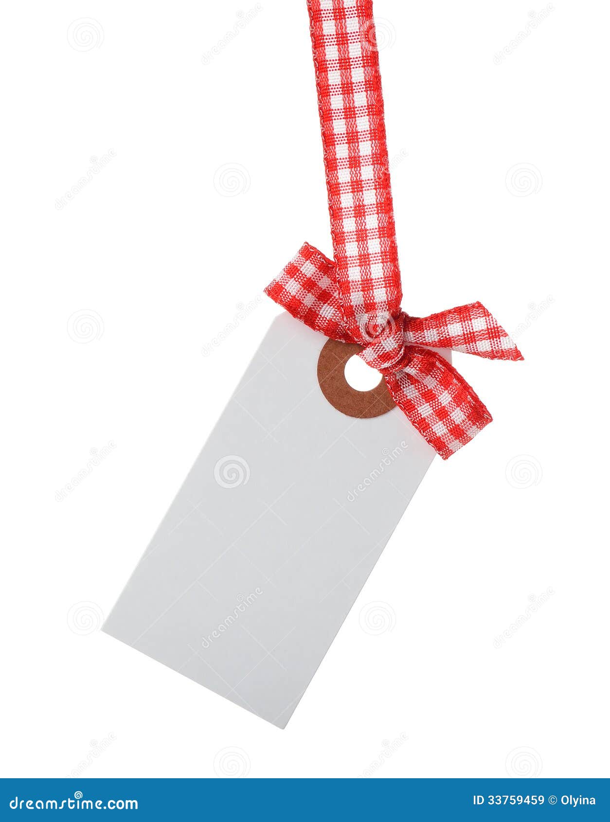 Tag decorated with ribbon stock image. Image of holiday - 33759459