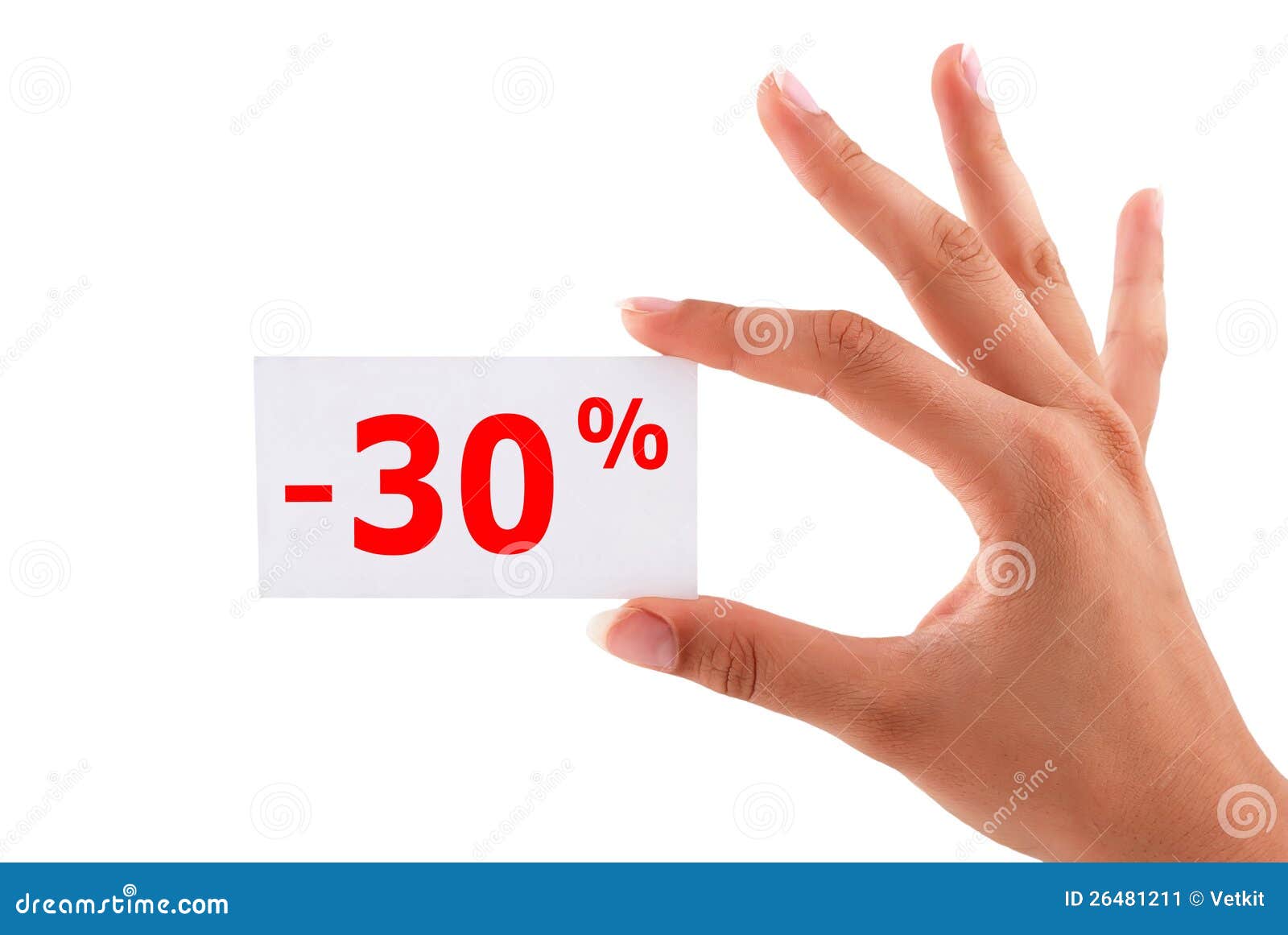 Tag discount in hand stock image. Image of paper, label - 26481211