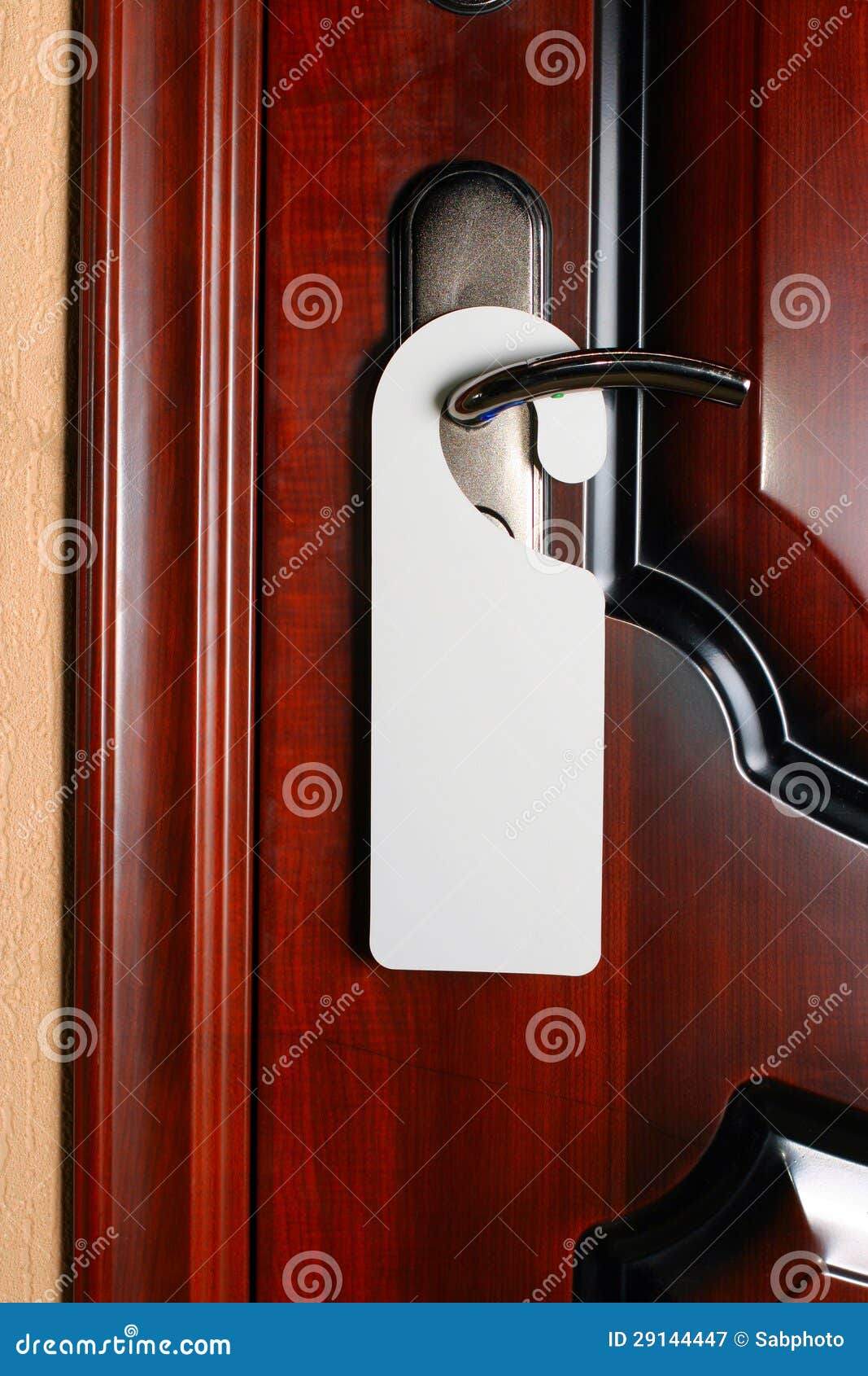 Tag on the Door stock image. Image of private, brown - 29144447