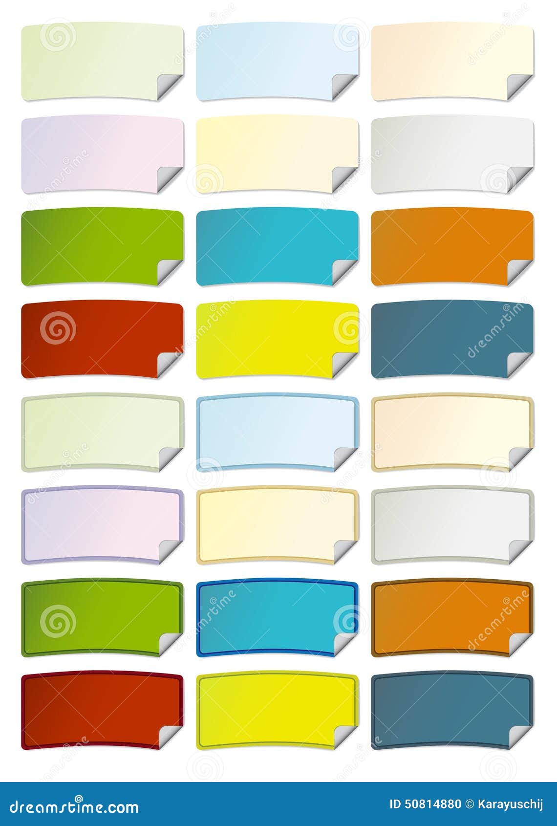 Tag with Folded Corner stock vector. Illustration of label - 50814880