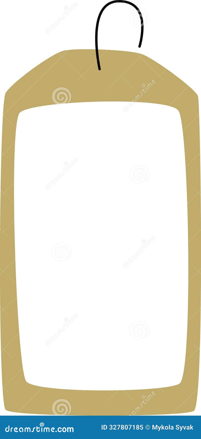 Tag Hand Drawn stock illustration. Illustration of symbol - 327807185