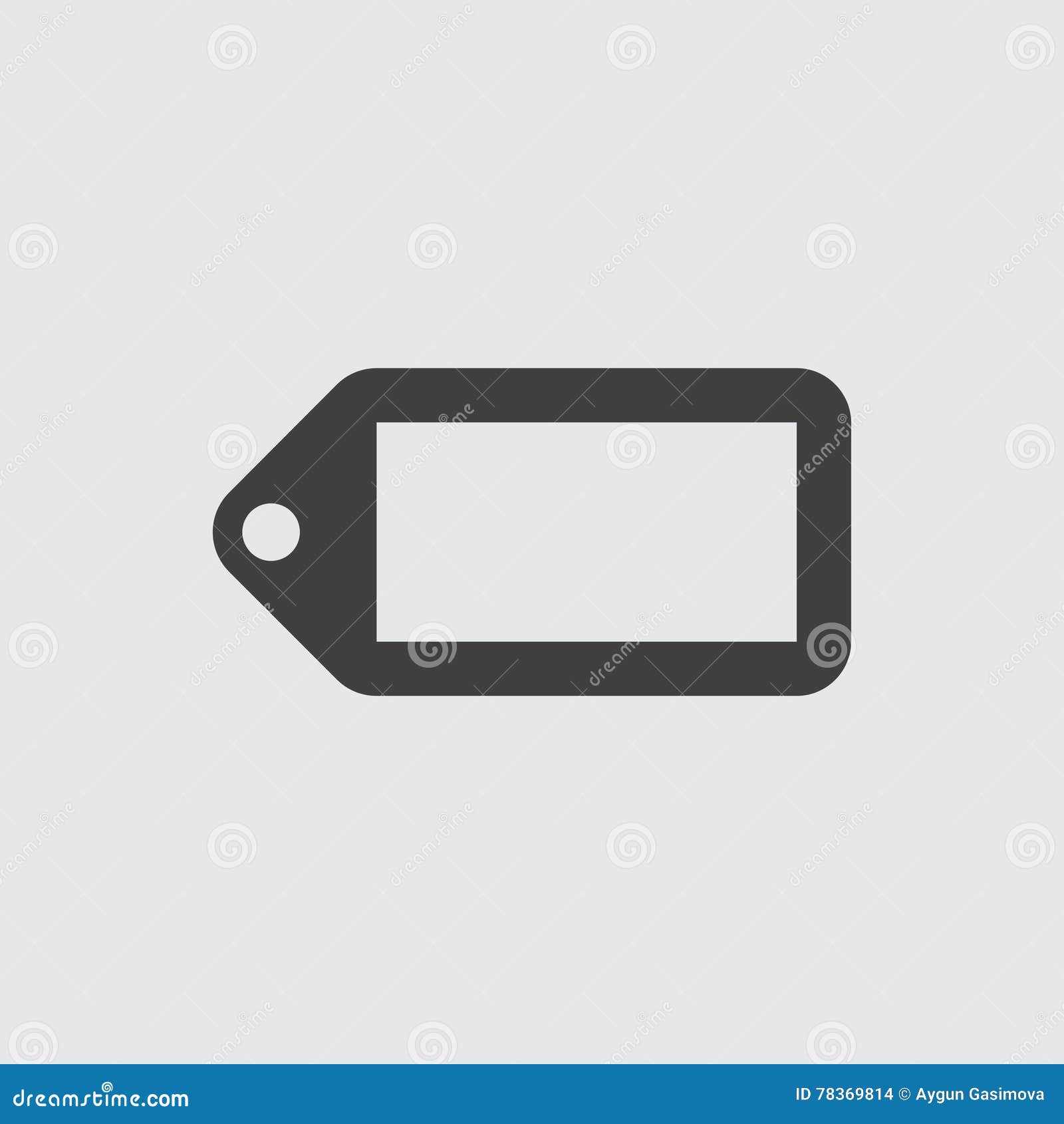 Tag icon illustration stock vector. Illustration of label - 78369814