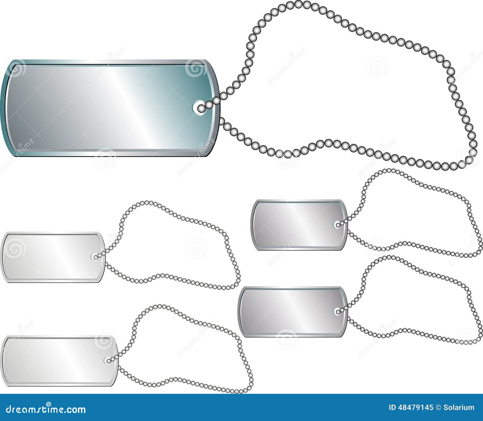 Tag stock vector. Illustration of military, metallic - 48479145