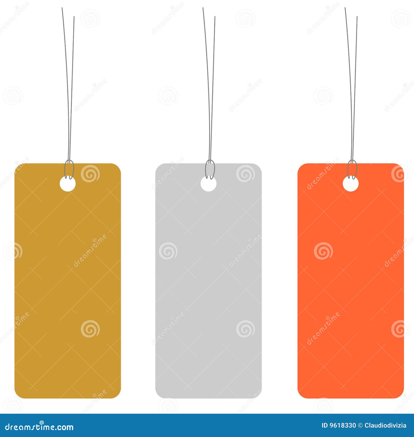 Tag label stock vector. Illustration of white, tied, label - 9618330